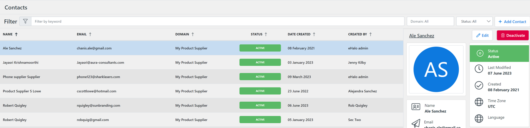 Create, Deactivate and Reactivate Users in e-halo – e-halo