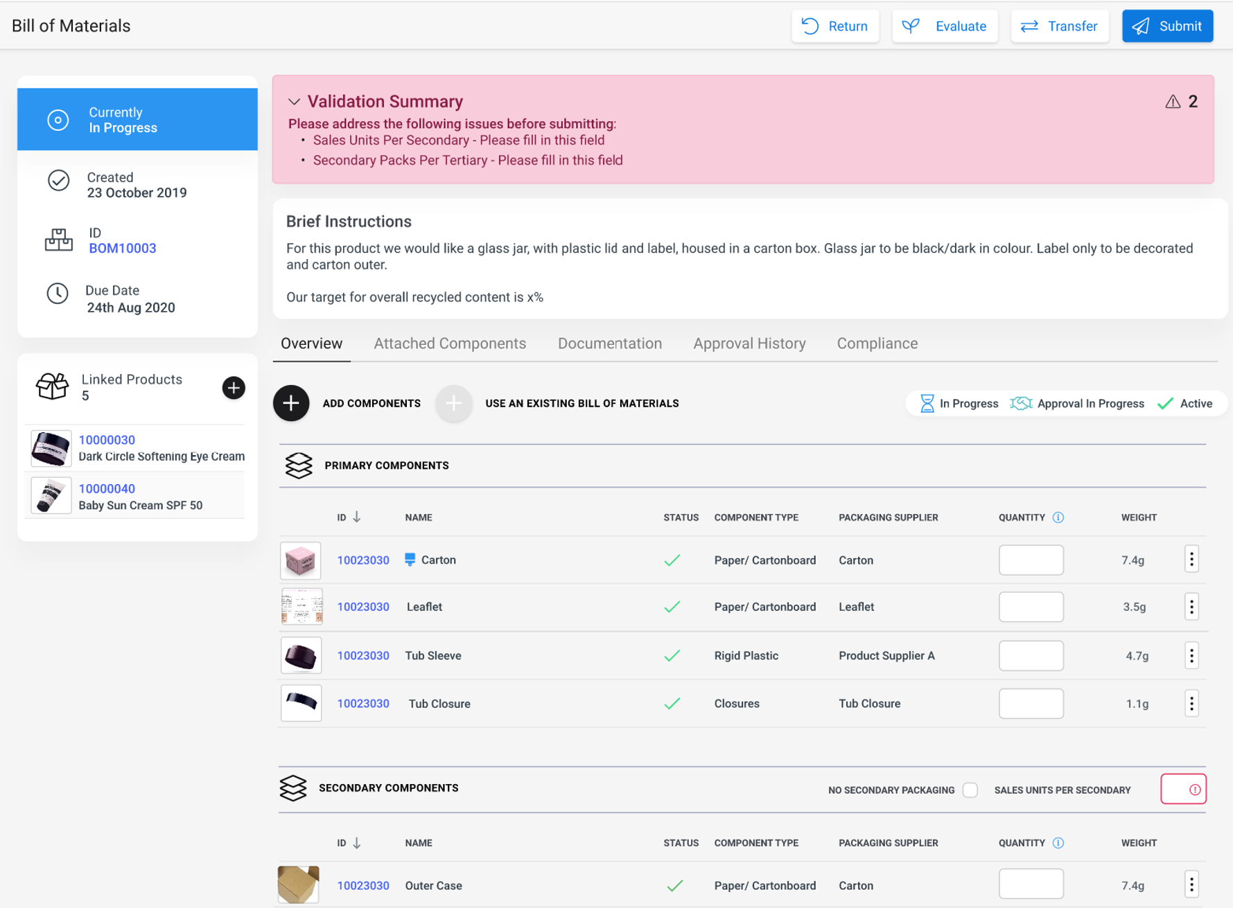 Adding 'Units of Sale' to a Bill of Materials – e-halo