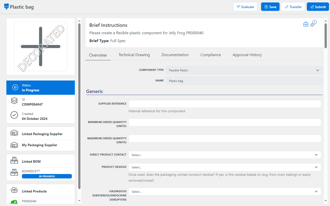 Complete and Submit a Component (Task) – e-halo