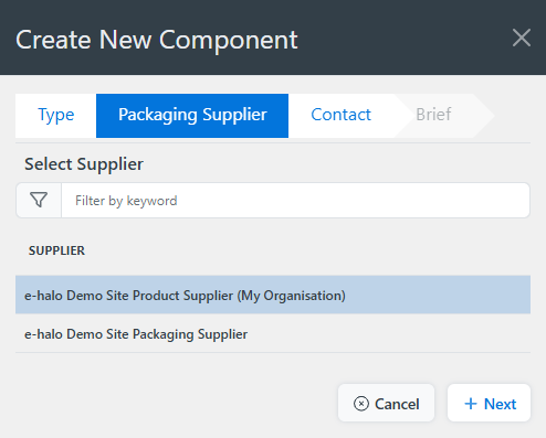 Brief the Creation of a Component – e-halo