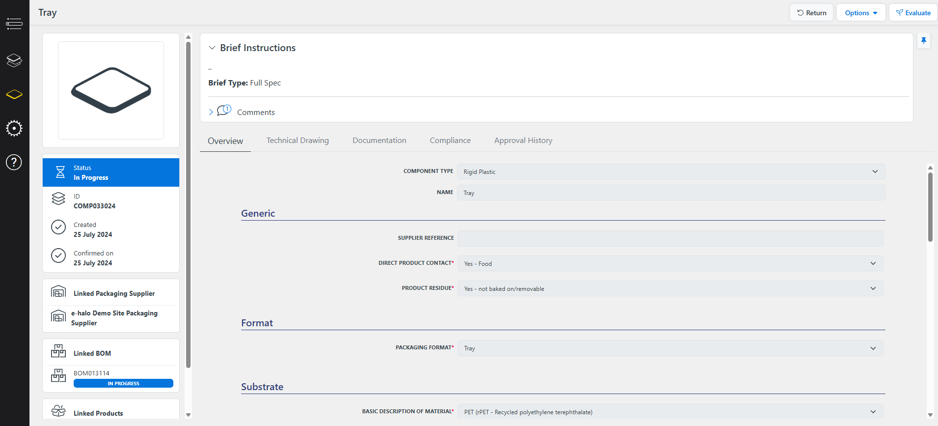 Download a Component Specification Form – e-halo