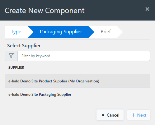 Brief the Creation of a Component – e-halo