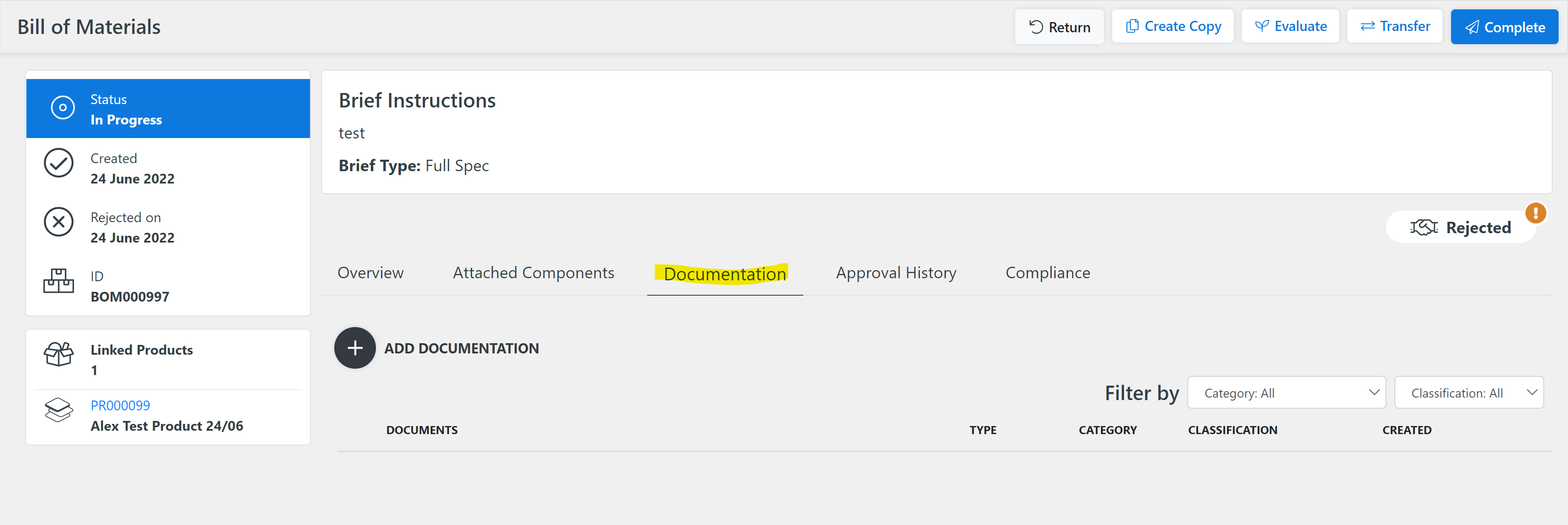 Upload Documents to Products, Bills of Materials and Components – e-halo