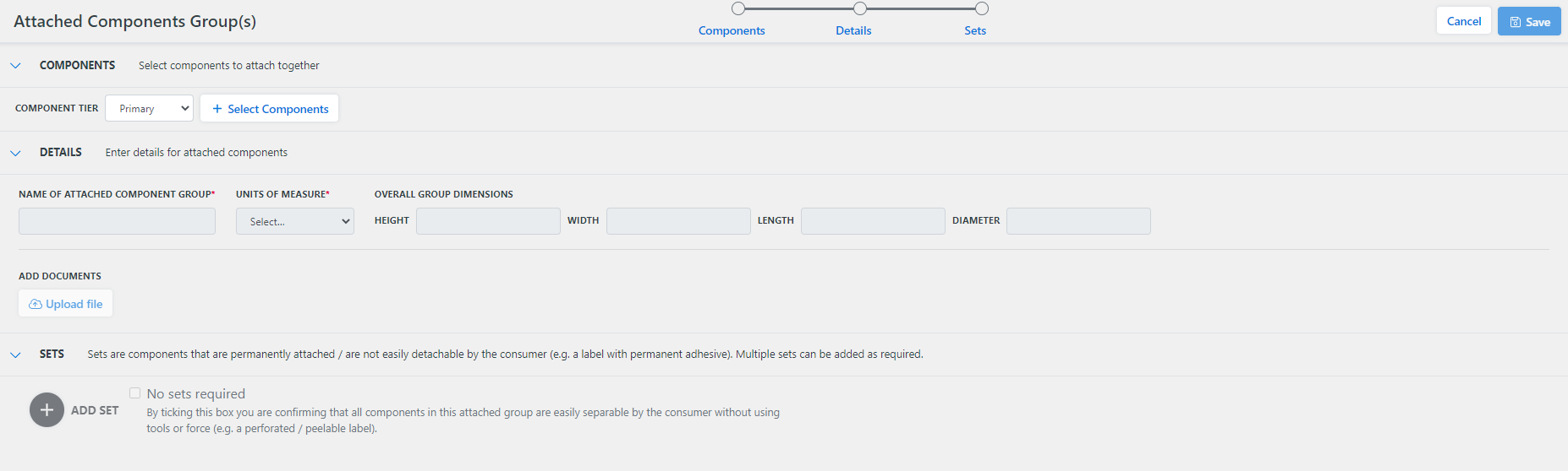 Create Attached Component Groups in a Bill of Materials – e-halo