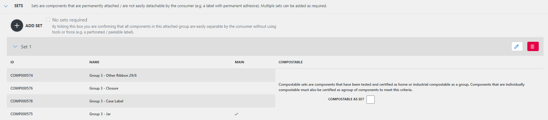 Create Attached Component Groups in a Bill of Materials – e-halo